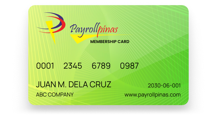 PayrollPinas Membership Card | Payroll Outsourcing Security Program